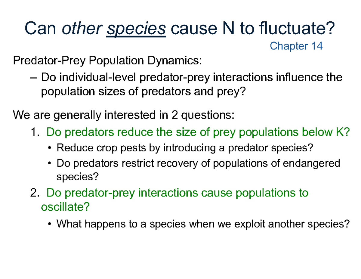 Midterm Study Notes: Chapter 14 Population Dynamics (BIO 101) - Studocu