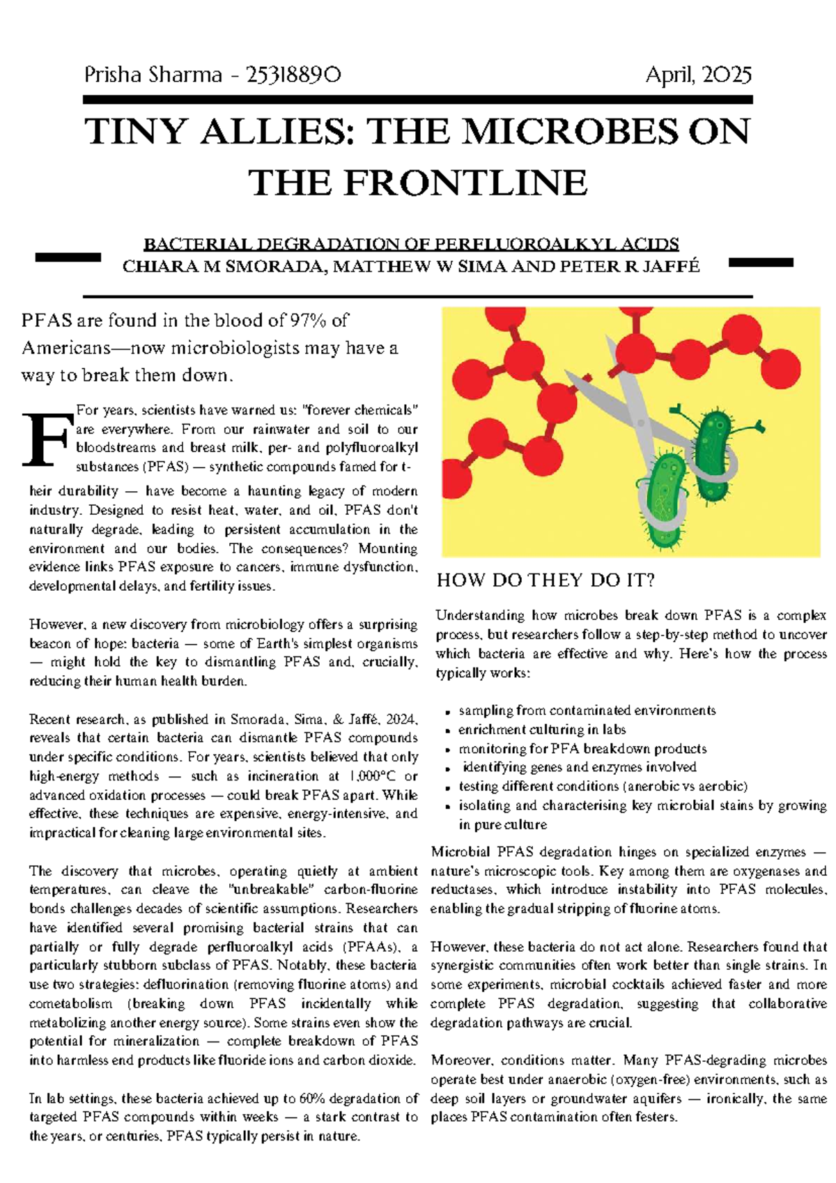 Microbial Solutions for PFAS Degradation: A General Microbiology Study ...