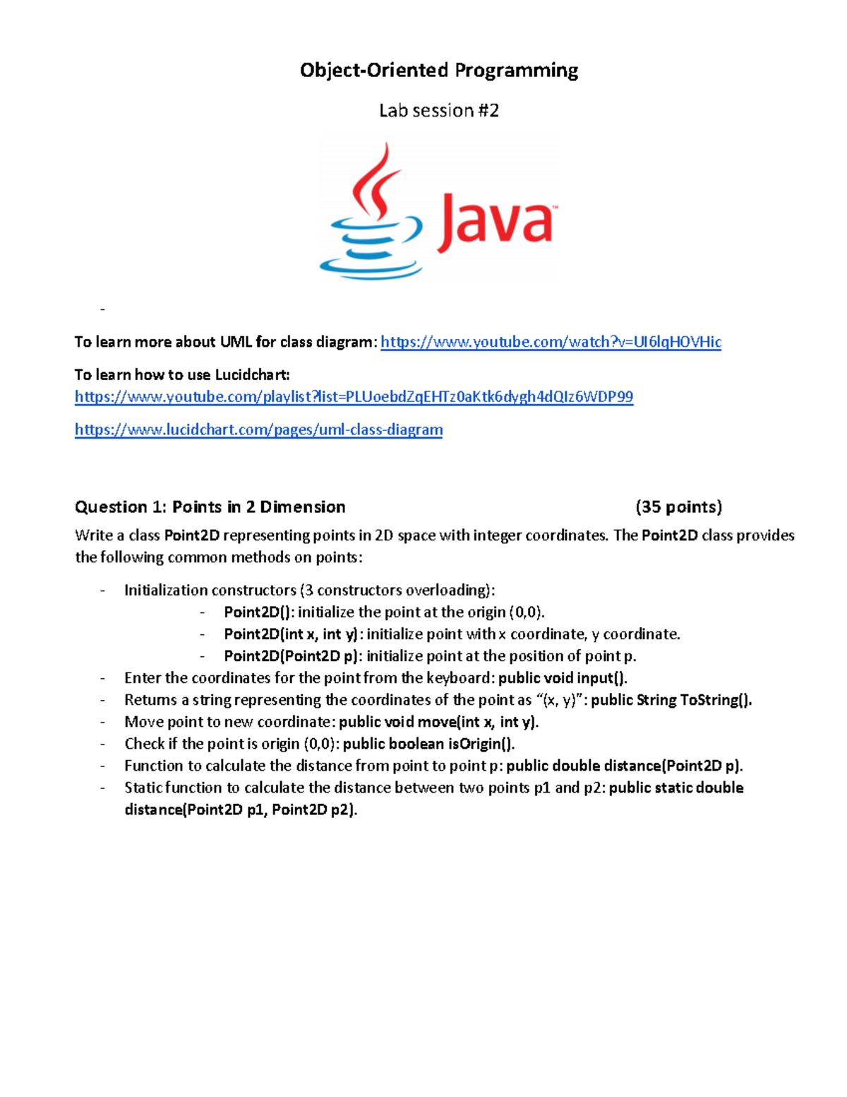 Lab 2: UML Class Diagrams & Particle Simulation in OOP - Studocu