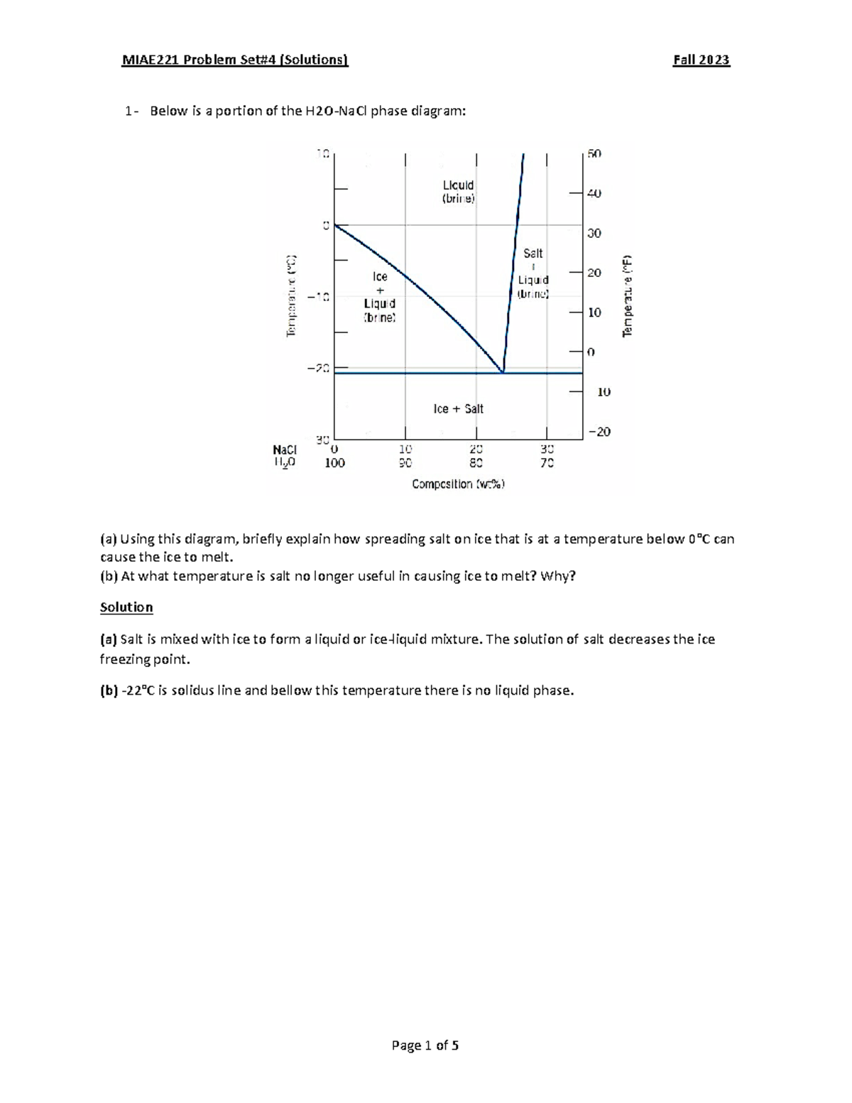 **MAT 301 Practice Problem Set 4 Solutions: Phase Diagrams and Alloys** - Studocu