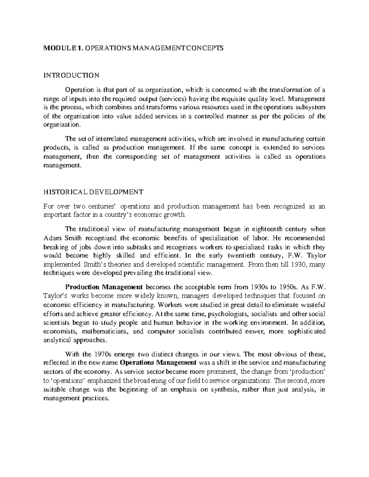 MNGT 4 Prelims chapter 1-5, lecture notes/reviewer - MODULE 1 ...