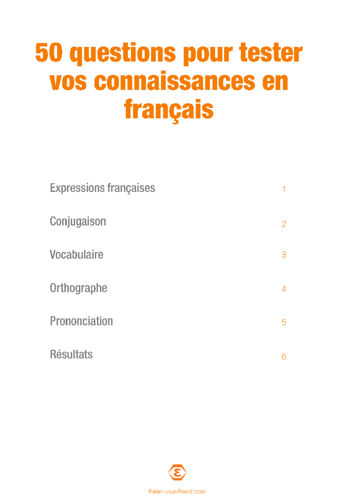 Test de Connaissances en Français: Questions et Réponses (PDF) - Studocu