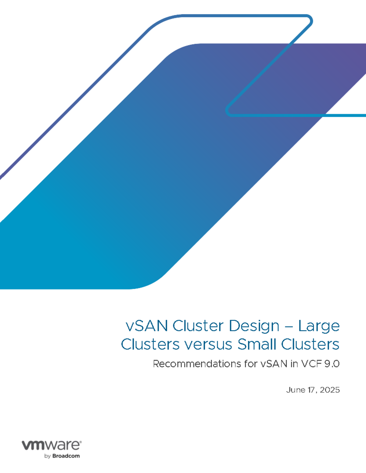 vSAN Cluster Design: Large vs Small Recommendations for VCF 9.0 - Studocu
