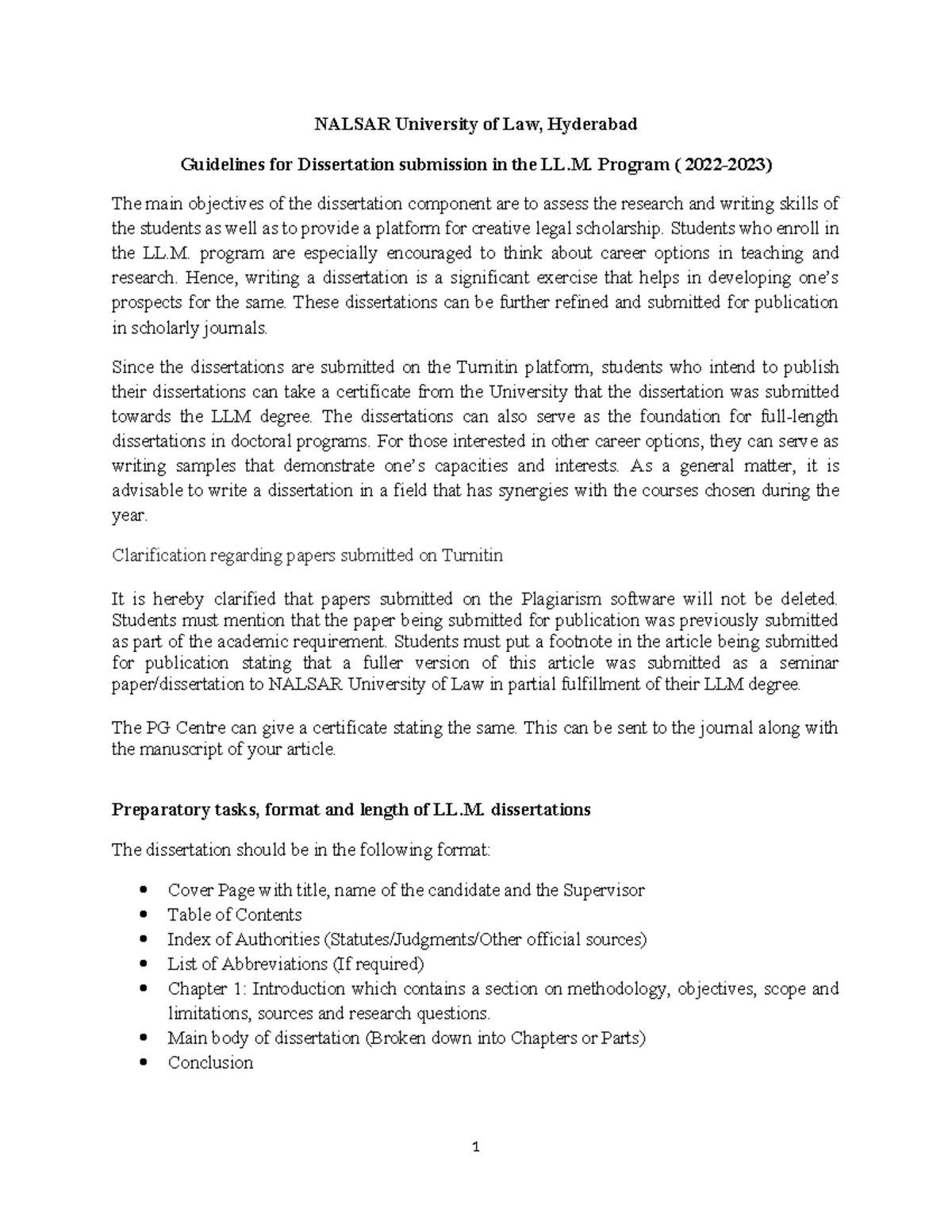 LL.M. Dissertation Submission Guidelines (2022-2023) - Studocu