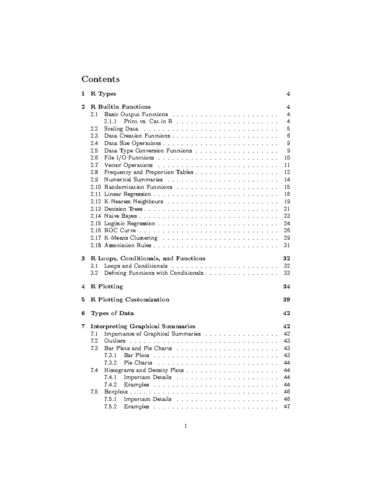 DSA1101 R Programming Comprehensive Notes - Studocu