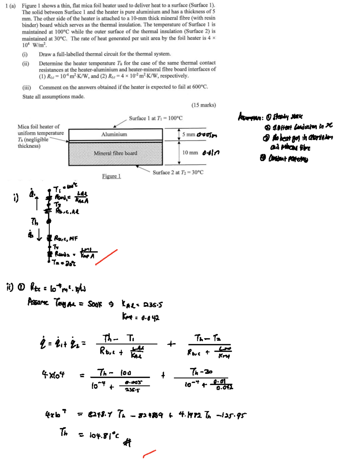 MA3003 21-22 Sem 1 - Heat Transfer Past Year Paper Analysis - Studocu