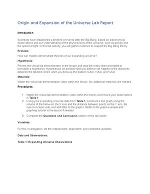 06.01 Fotss Science 3 - Formation of the Solar System Lab Report 6 ...