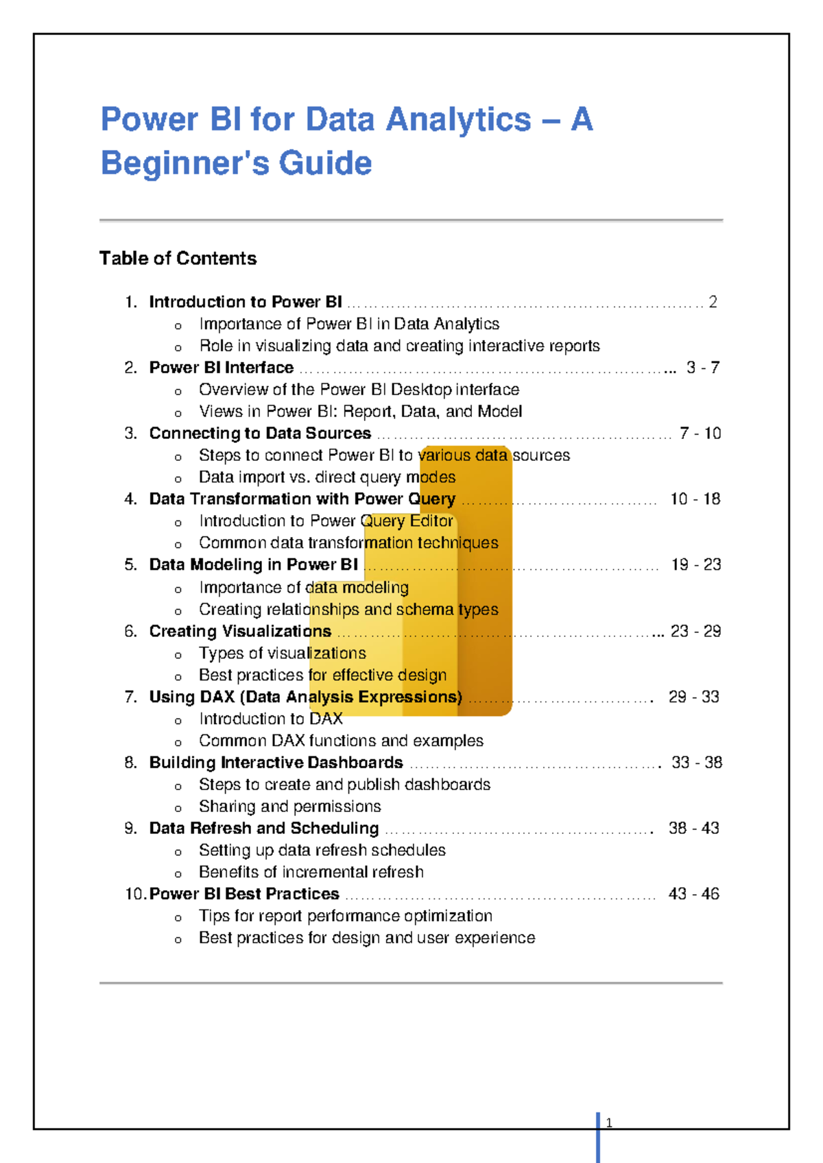 Power BI guide - Business Intelligence - Power BI for Data Analytics ...