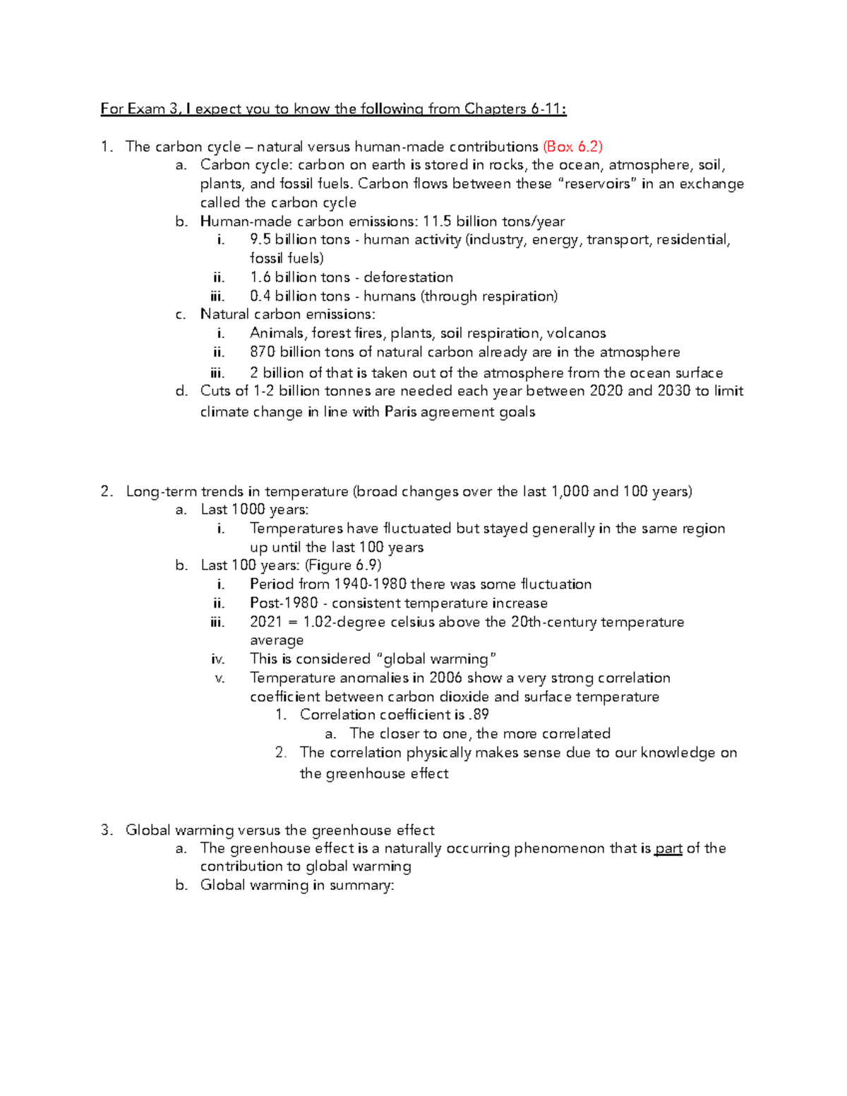 Environmental Science Exam 3 Study Guide: Key Concepts from Ch 6-11 ...