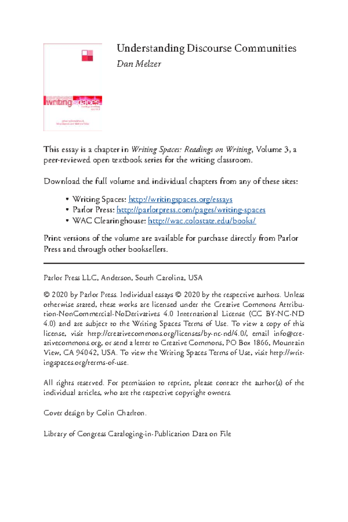 Understanding Discourse Communities: The Role of Genres in Writing ...