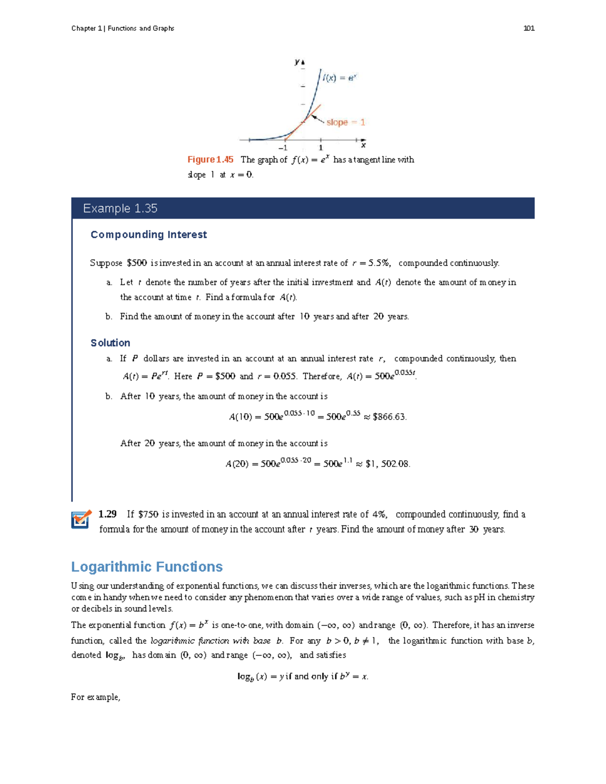 Chapter 1: Functions and Graphs - Exponential & Logarithmic Concepts ...