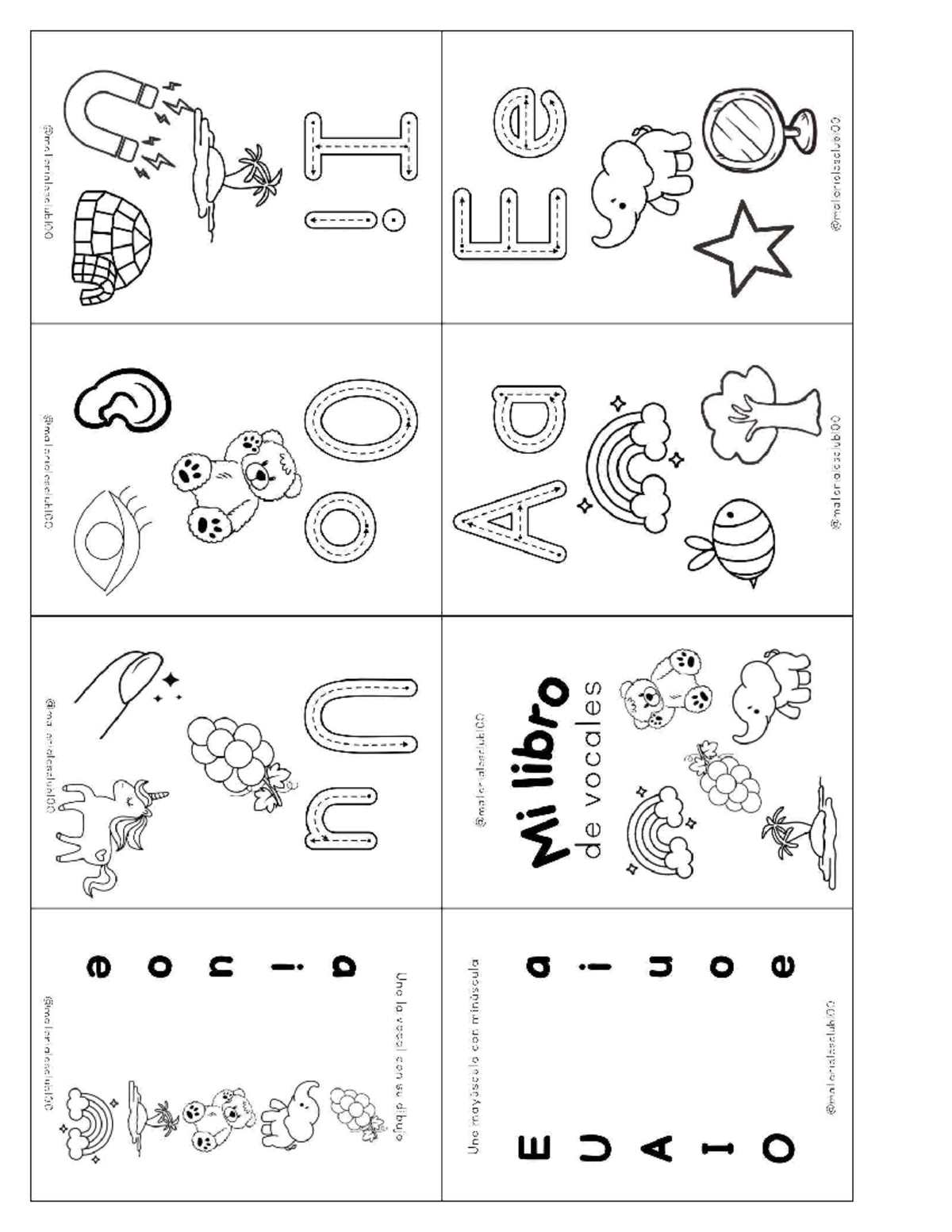 MINI Libro DE Vocales - Afianzamiento - Lenguaje y Comunicación II - a ...