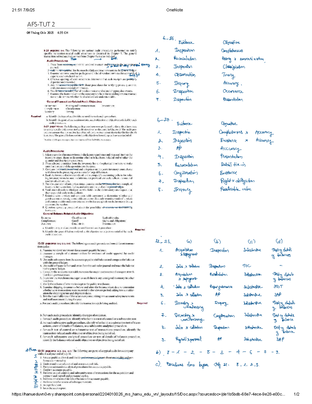 21:51 AFS Audit Procedures and Objectives Overview - Studocu