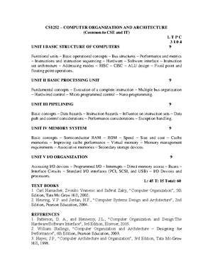 Computer Architecture Note According to PU Syllabus By Karn - Computer ...