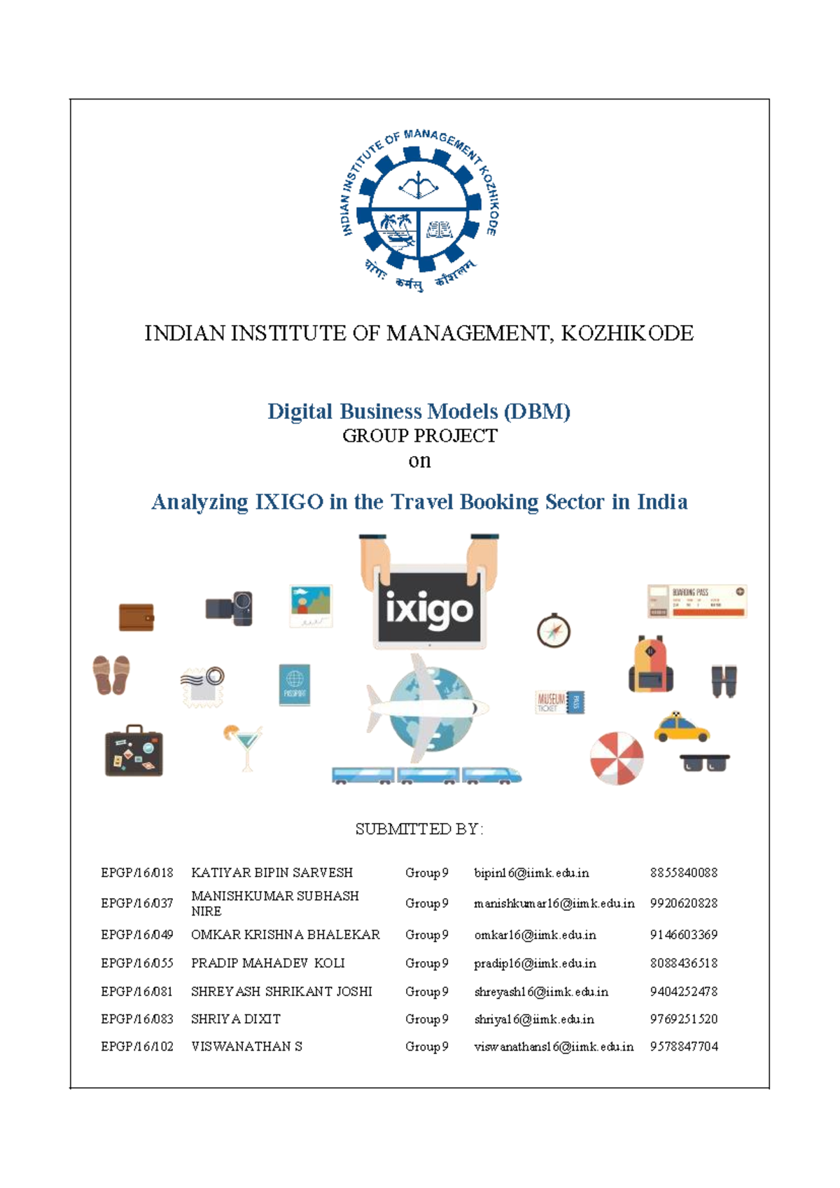 Digital Business Model - DBM - INDIAN INSTITUTE OF MANAGEMENT ...