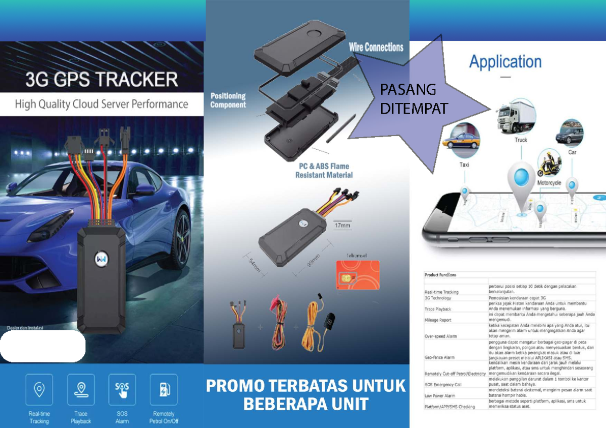 Brosur GPS: Aplikasi Pelacakan 3G untuk Kendaraan dan Keamanan - Studocu
