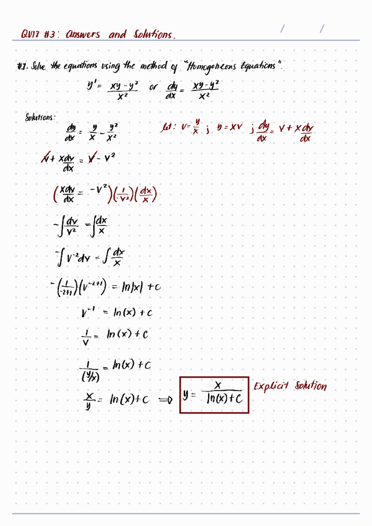 EN MATH 3 Solutions - civil engineering - QUIZ answers and Solutions ...