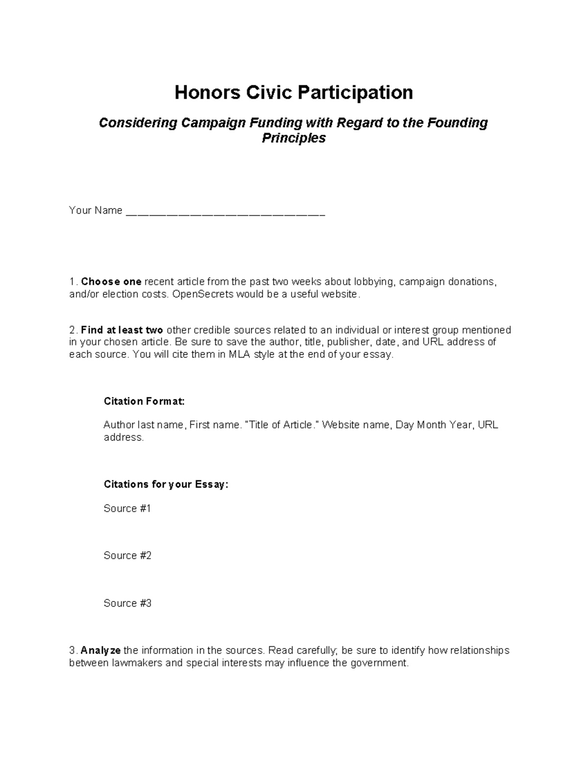 3.09H US GOV V23 Civic Participation Analysis Assignment Guide - Studocu