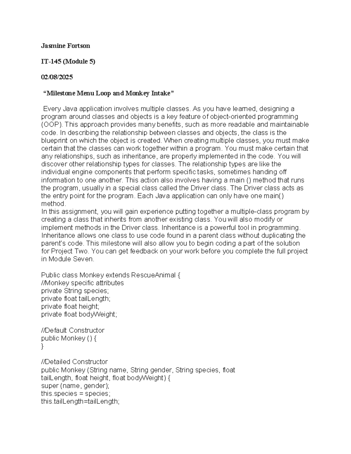 Module 5 IT 145 Jasmine Fortson - Jasmine Fortson IT-145 (Module 5) 02 ...