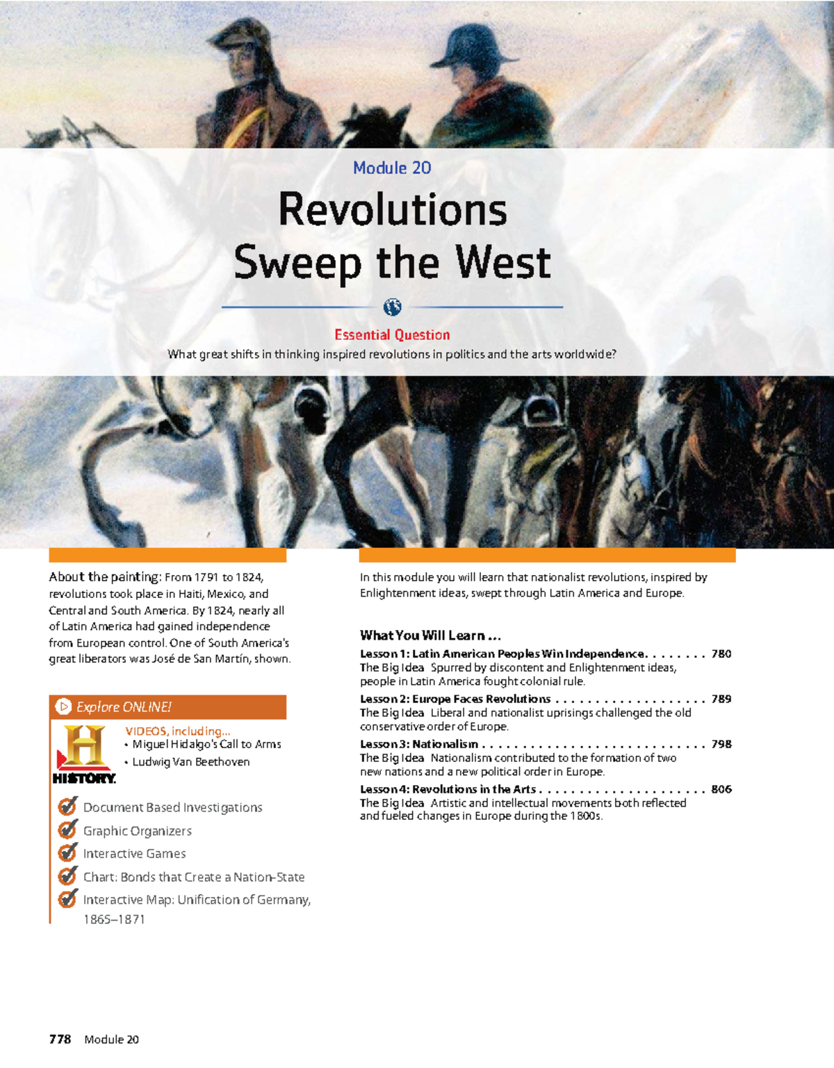 Module 20: Revolutions Sweep the West - Latin American & European ...