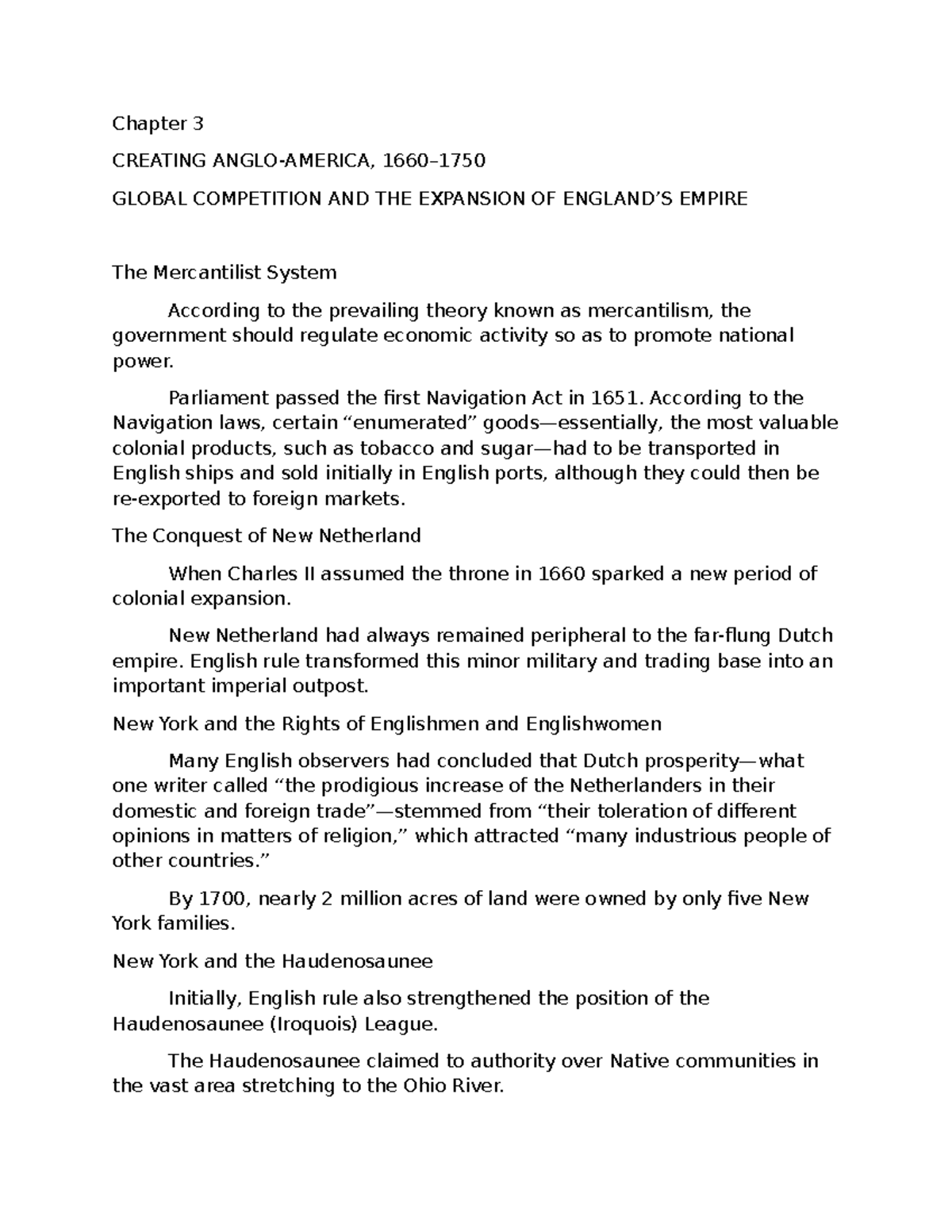 Chapter 3: Creating Global Competition & Empire Expansion (HIST 101 ...