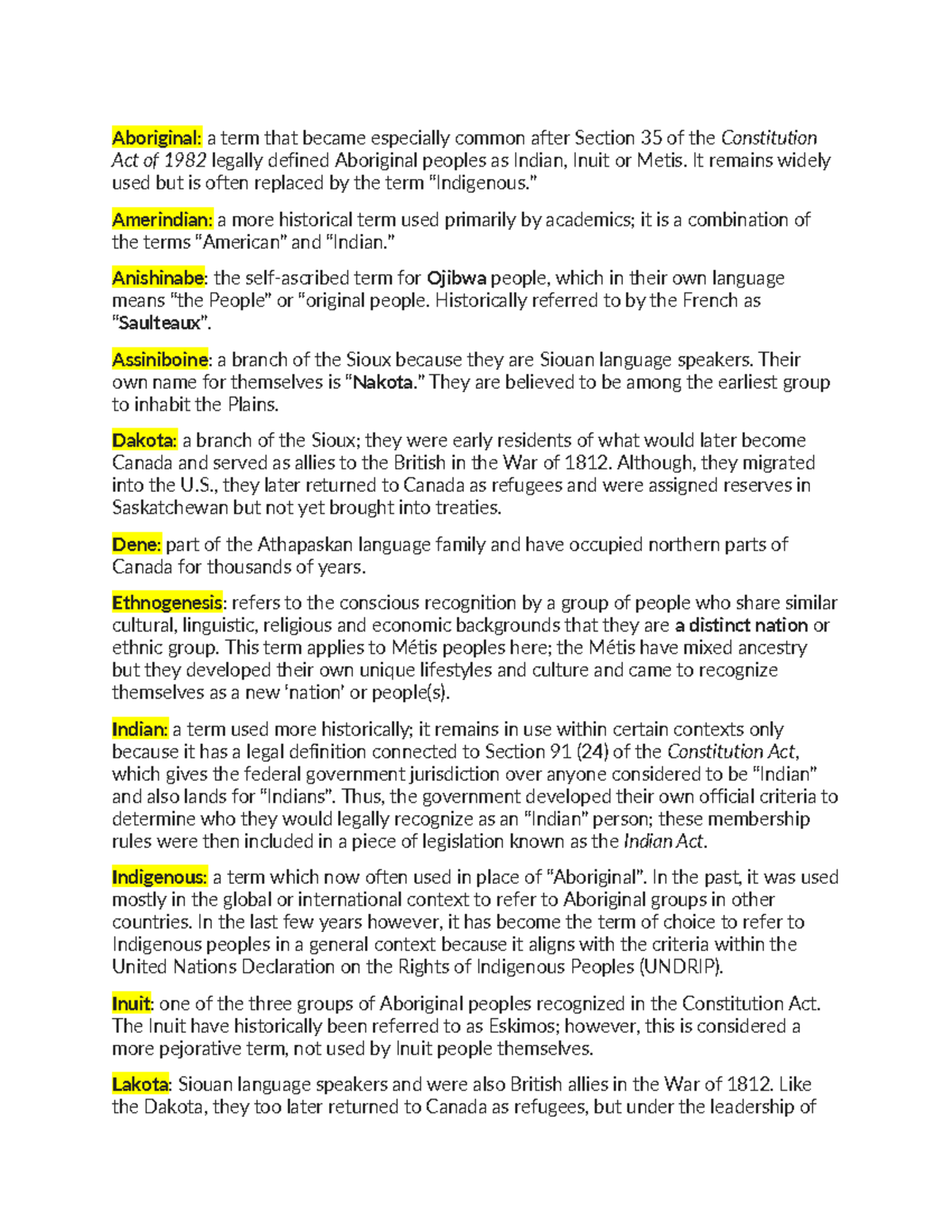 Indgi definition by me - indigenous studies entire glossary ...