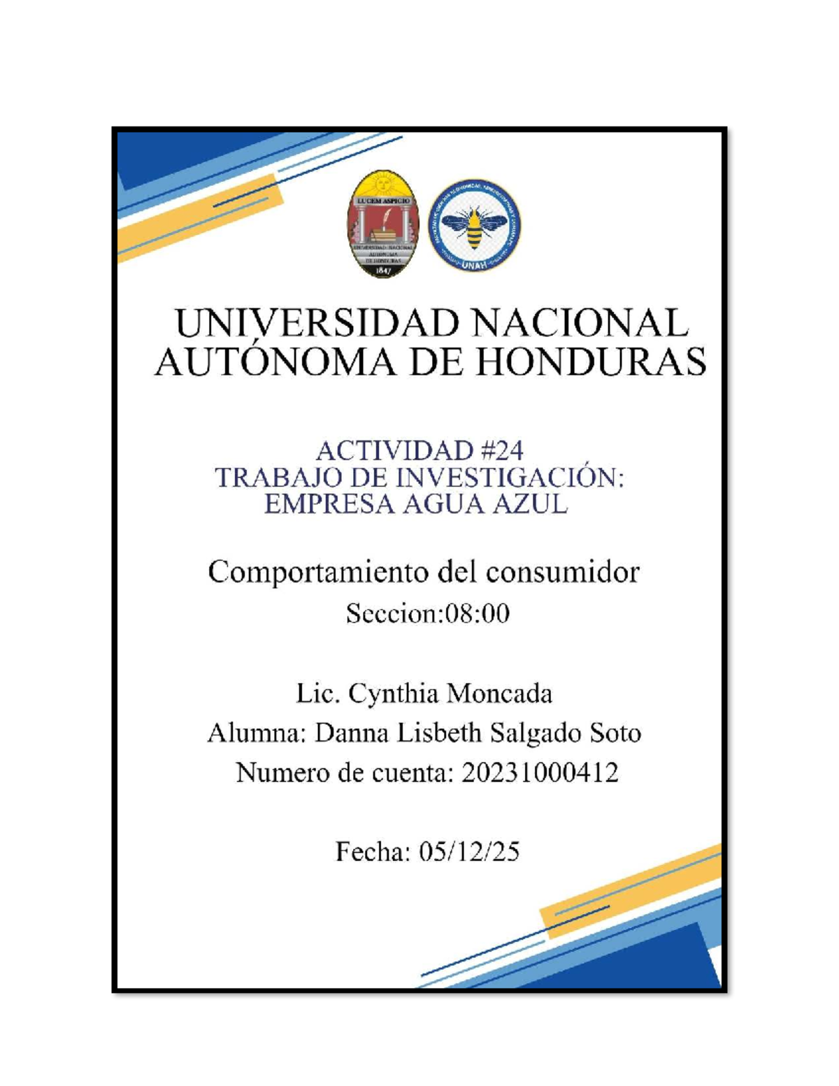 Investigación del Comportamiento del Consumidor en Agua Azul - Capítulo ...
