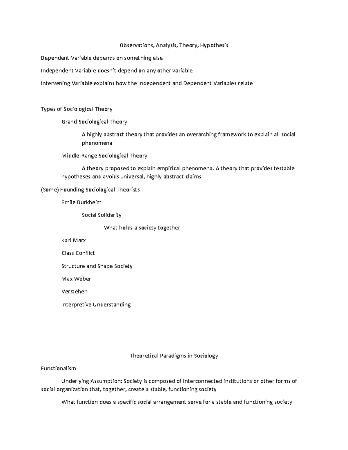Sociological Theories: Observations, Analysis, and Paradigms Explained ...