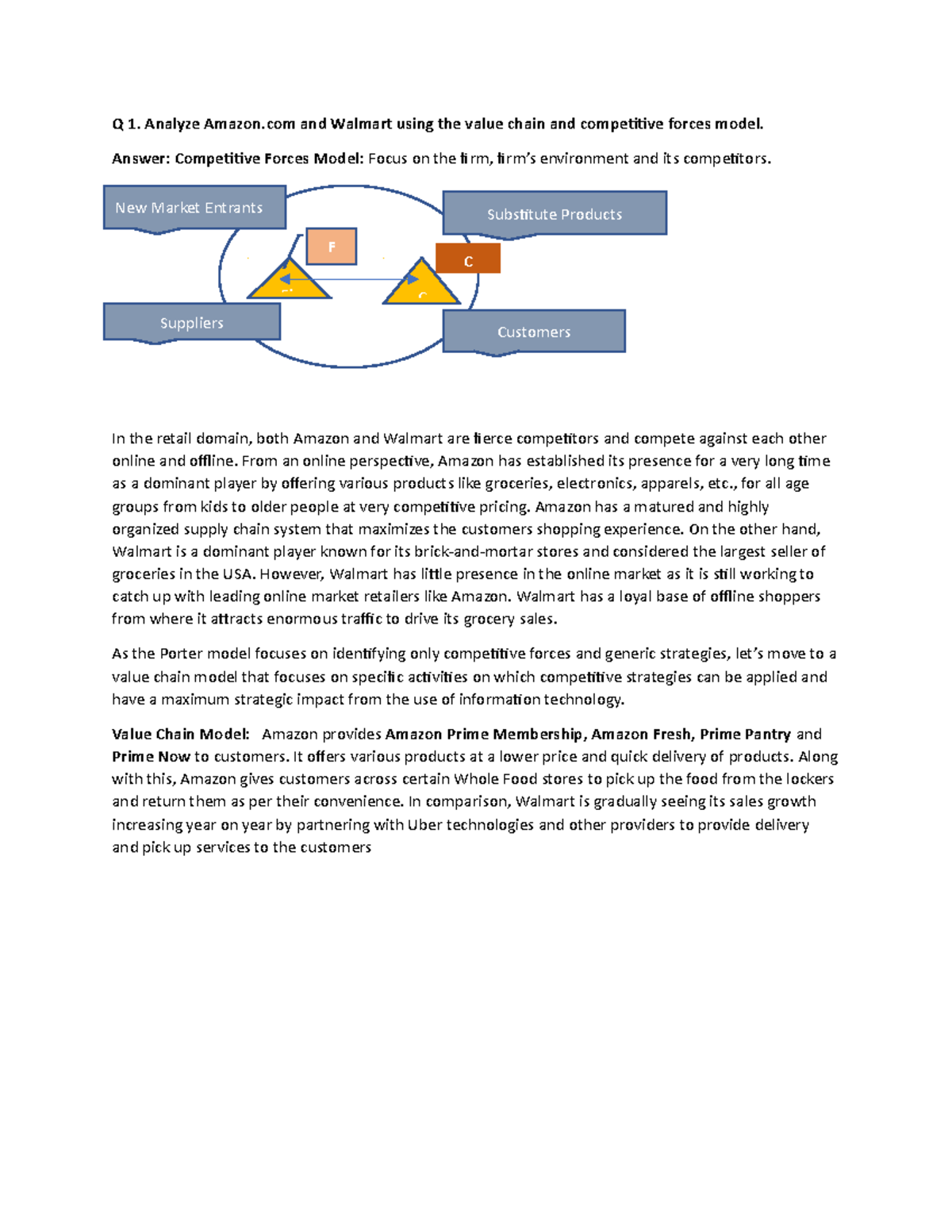Grocery Wars Case Study - Q 1. Analyze Amazon and Walmart using the ...