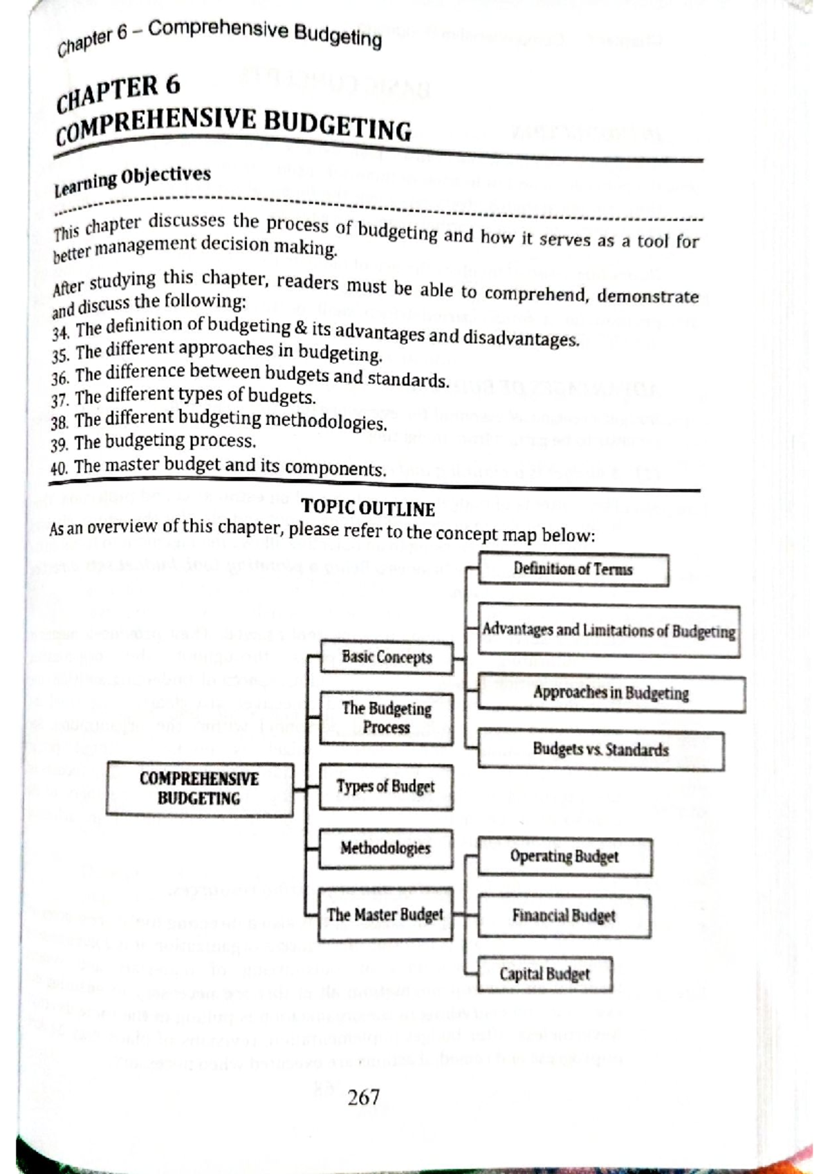 Chapter 6 Comprehensive Budgeting: Key Concepts and Methodologies - Studocu