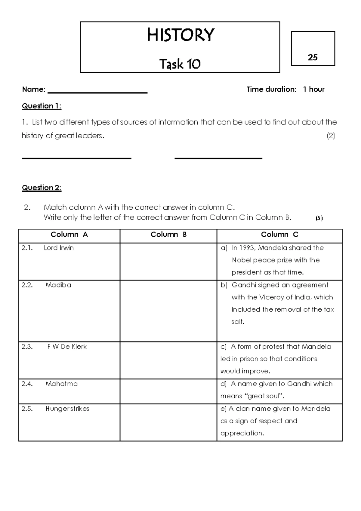 Revision Booklet for History Grade 10: Terms 3 & 4 2023 - Studocu