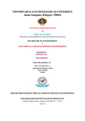 Aicte Activity Report final - Visvesvaraya Technological University ...