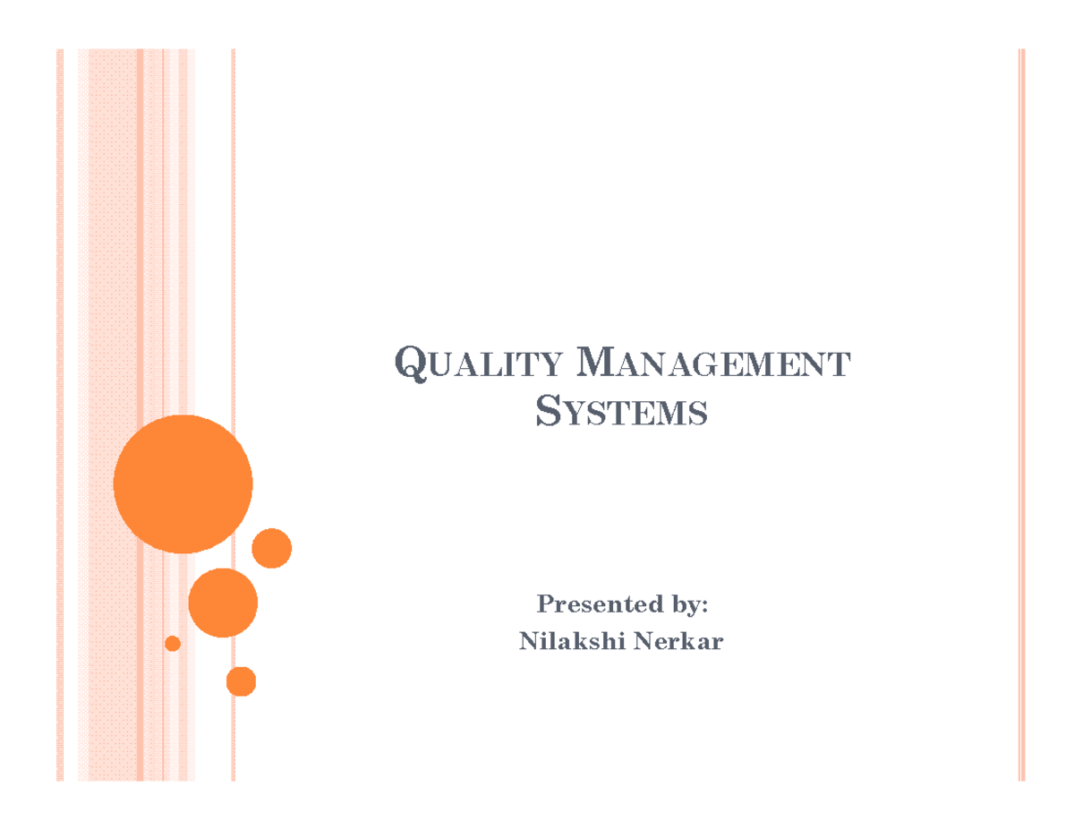 TQM Principles and Continuous Improvement in Pharma Industry - IP-2 ...