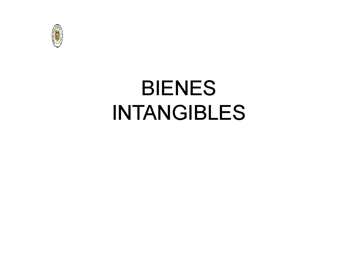 14- Bienes Intangibles: Definición y Características - 1C2025 - Studocu