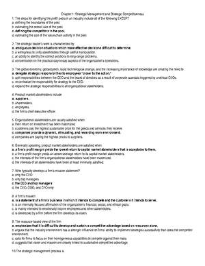 MSQ-06 - Master Budget - Test bank - THEORY Budgeting concepts Which of ...