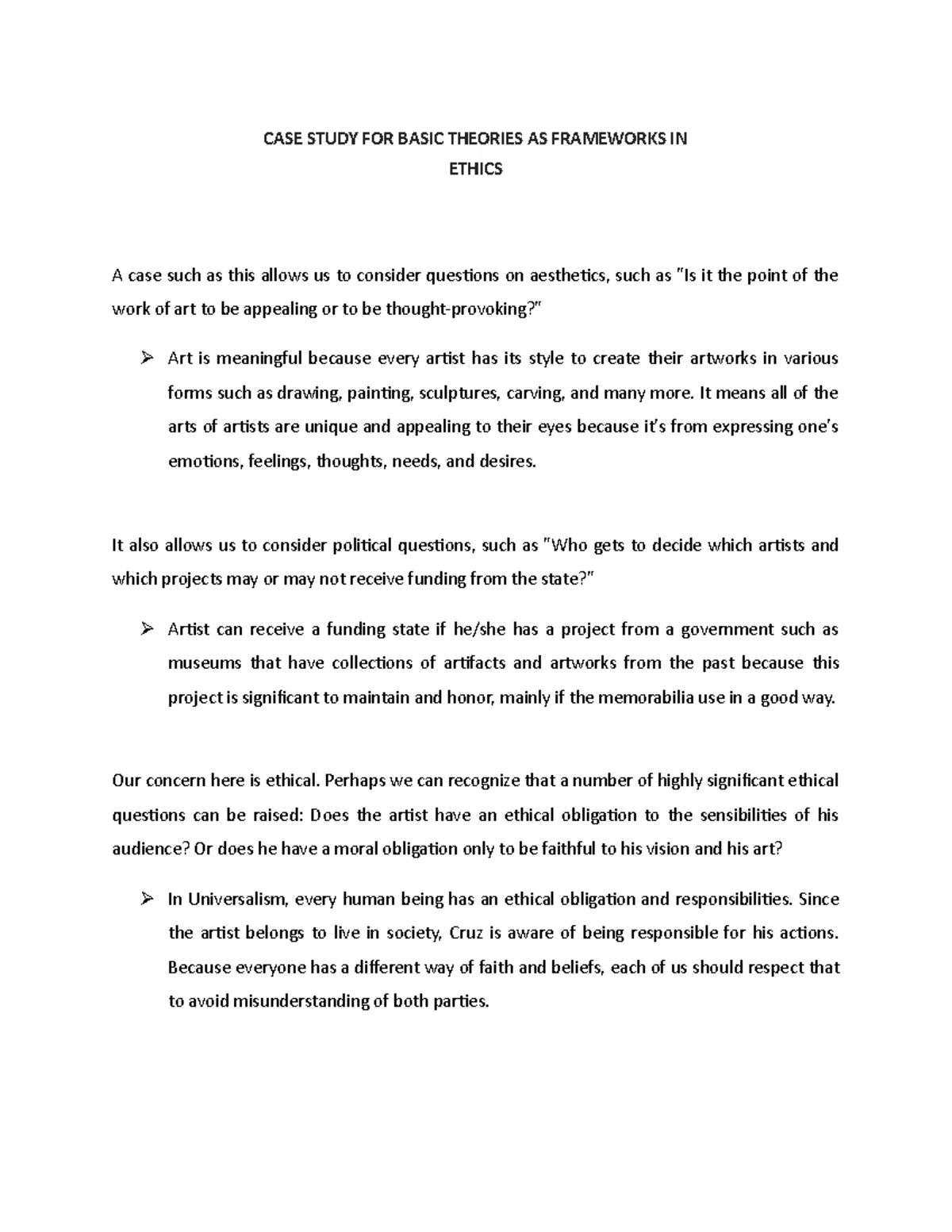 Module-6 - Lecture - Ged 107: Ethics Chapter 6: Universal Values Chapter 6 UNIVERSAL VALUES ...