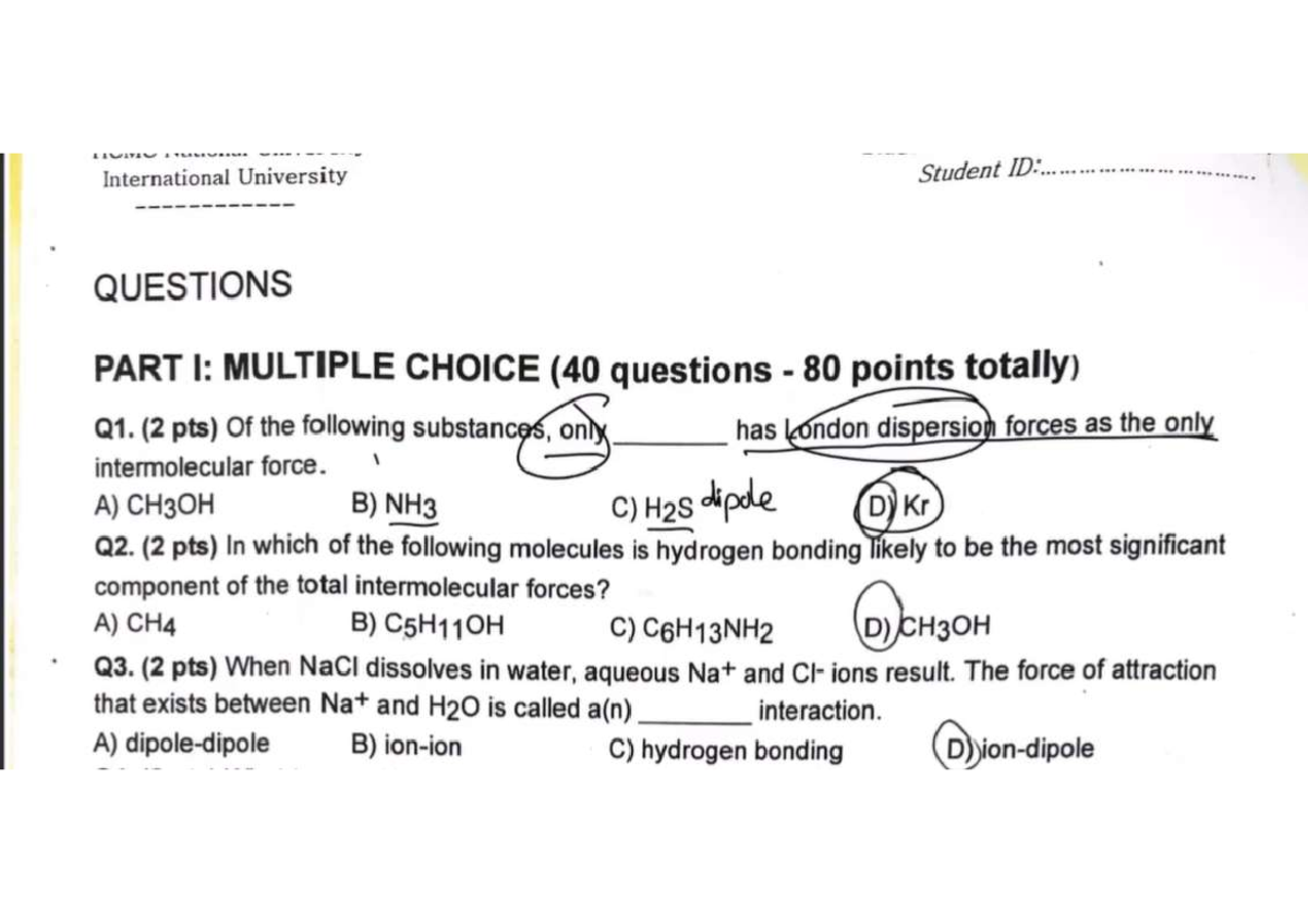 ĐỀ MẪU Chemeng Final Exam - Đề thi trắc nghiệm và lý thuyết - Studocu