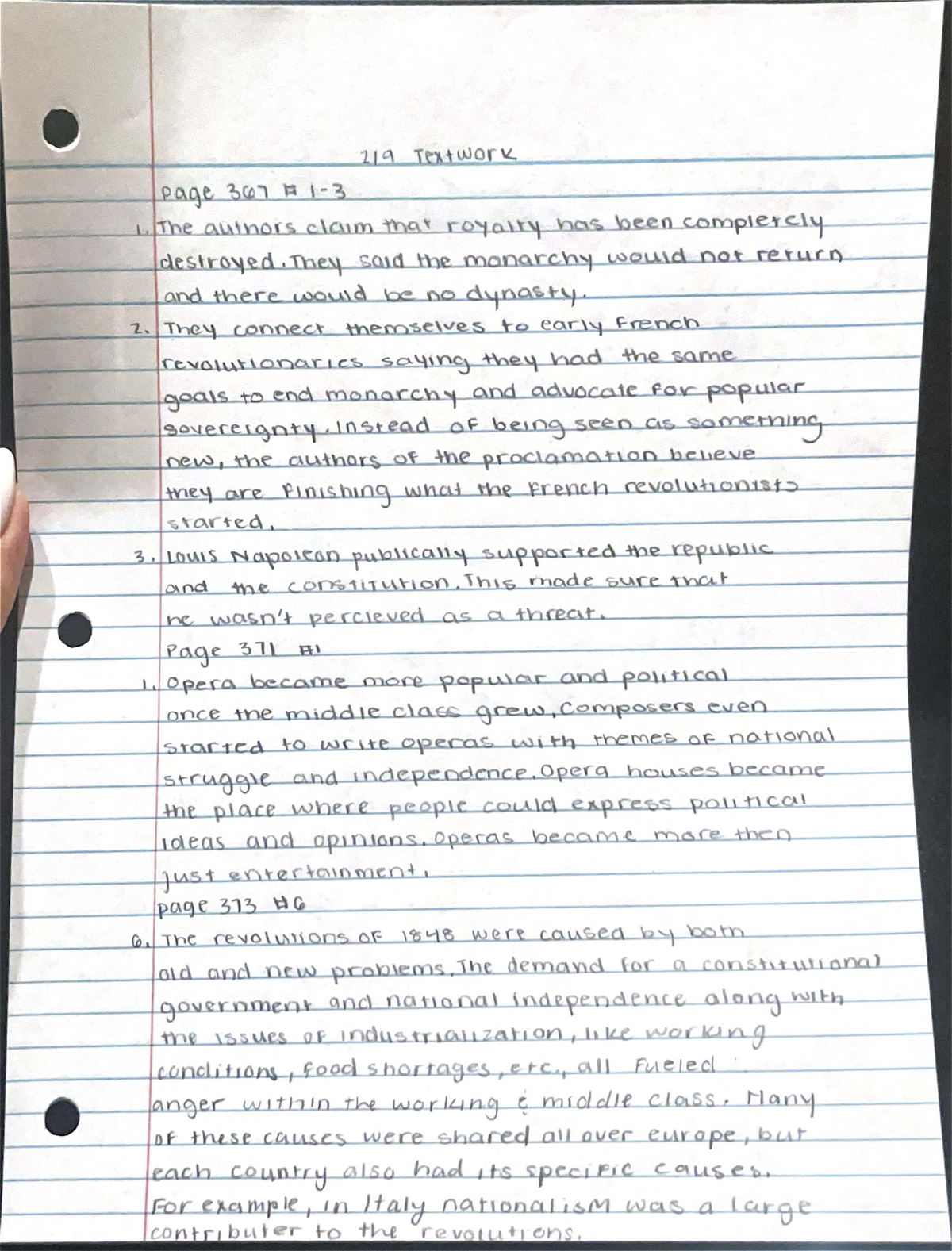 AP Euro 2:9 Textwork - The Impact of Revolution on Monarchy and Opera ...