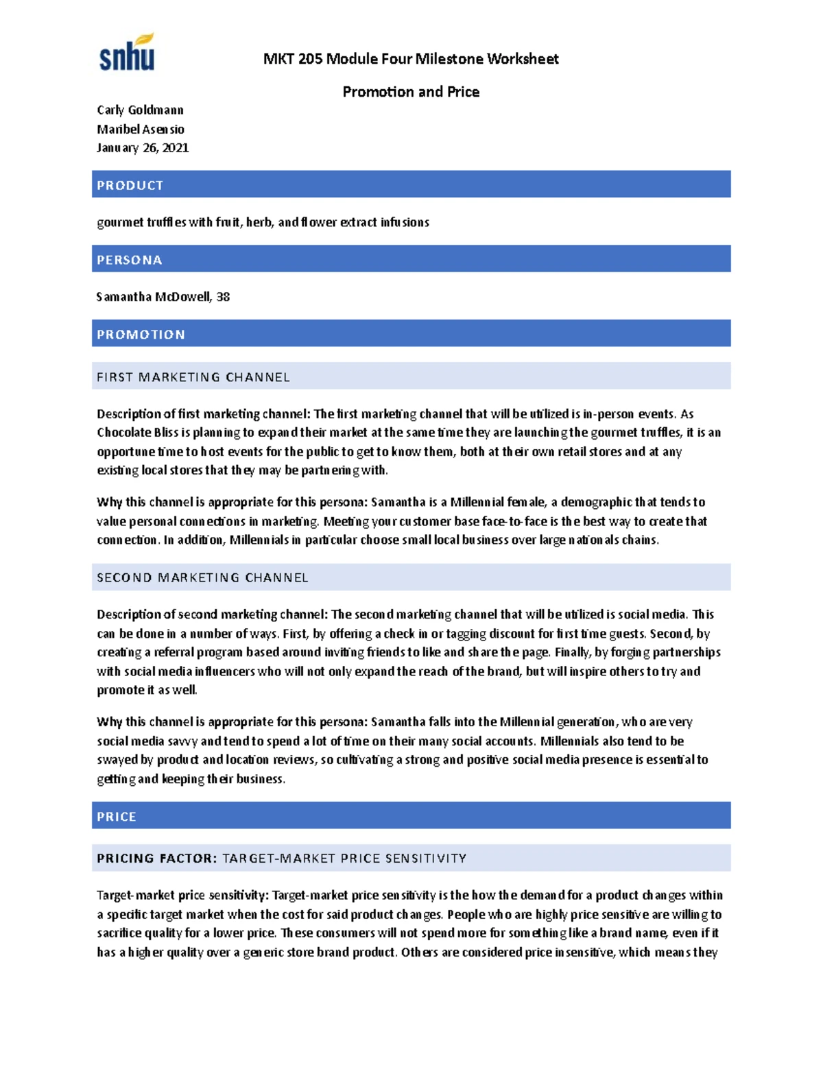 Module 6 Discussion - 6-3 Discussion: Going Global If Chocolate Bliss ...
