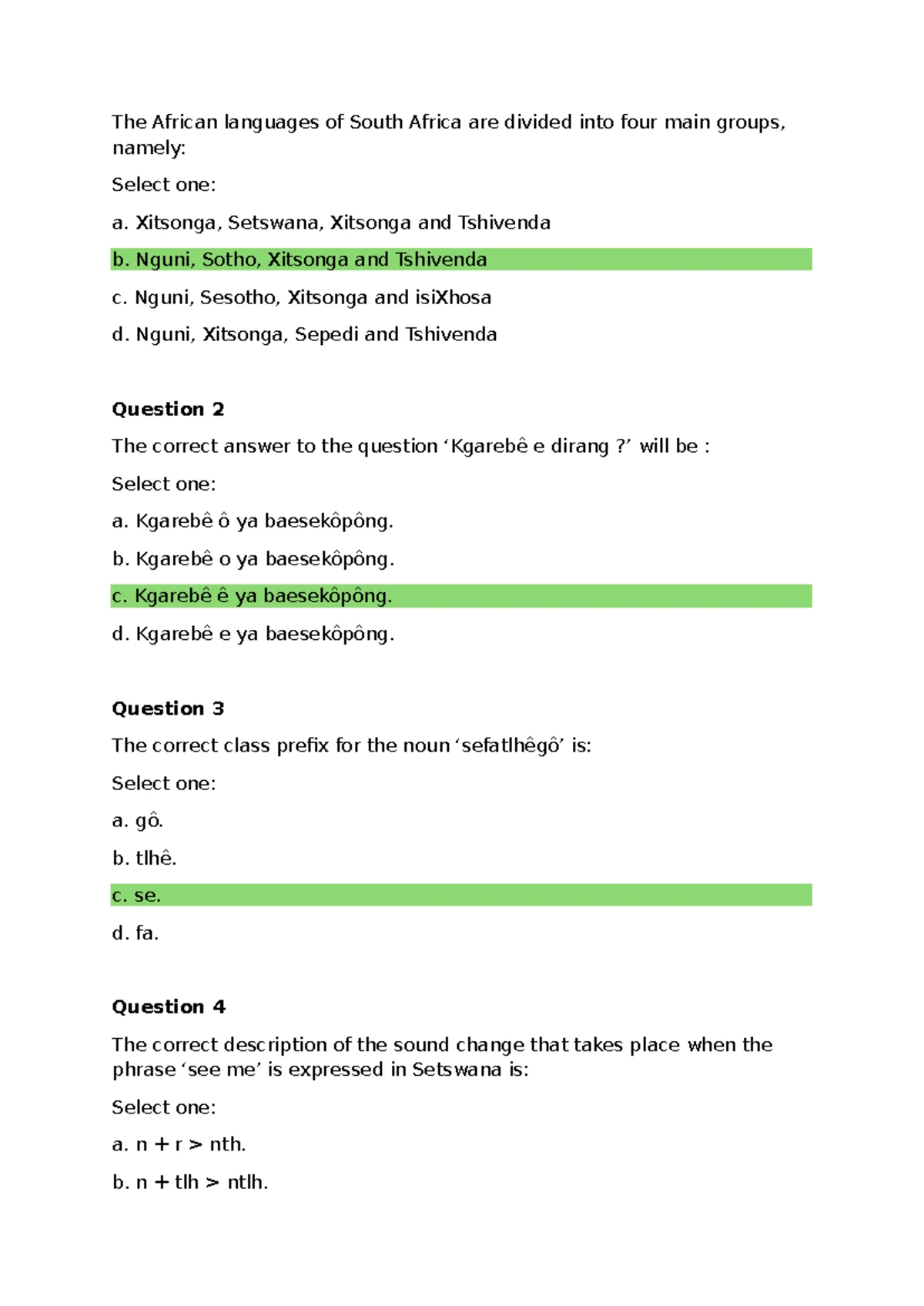 Setswana HL P2 Nov 2017 Memo - MADUO: 80 Memorantamo o, o na le ditsebe ...