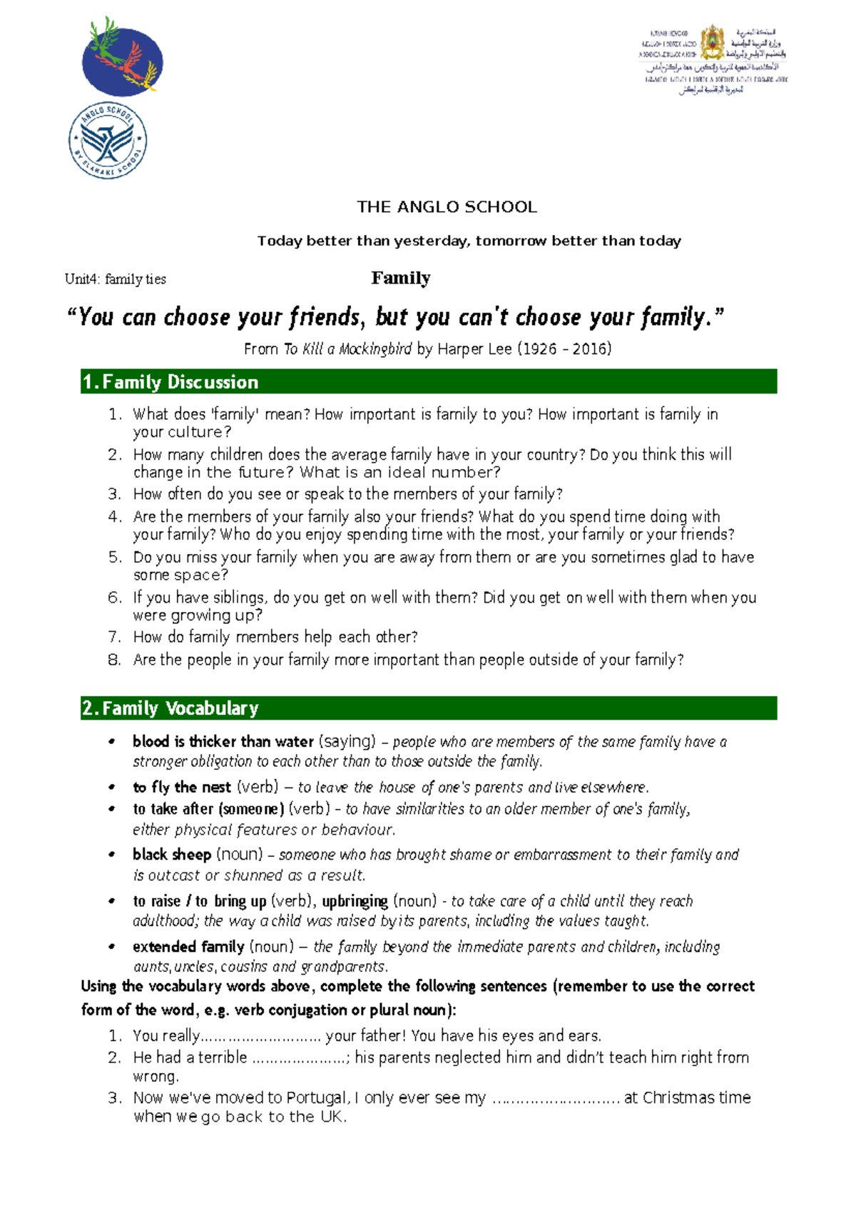 Your-English-Pal-ESL-Lesson-Plan-Family-v4 (1) - THE ANGLO SCHOOL Today ...