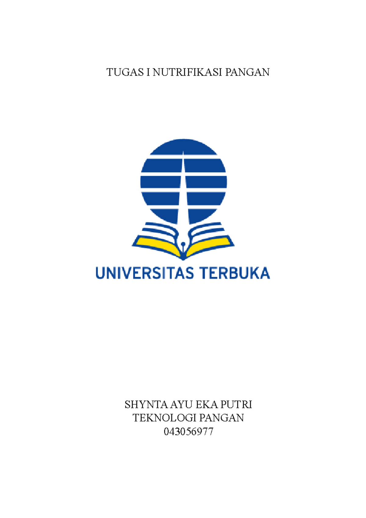 Tugas 1: Klasifikasi dan Karakteristik Minyak Asam Laurat (PANG4311 ...