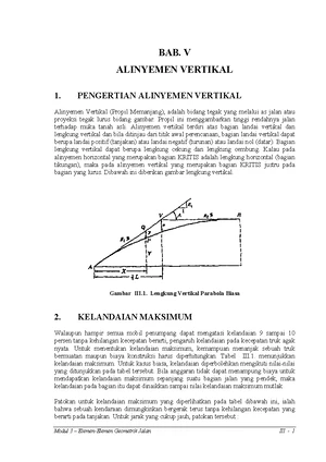 Bab. 4 Alinyemen Horizontal Dasar- Dasar Rekayasa Transportasi Teknik ...