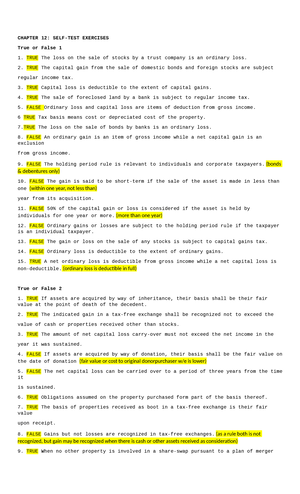 Income Taxation Quick Notes - 1. 2. 3. 4. 5. 6. INCOME TAXATION: QUICK ...