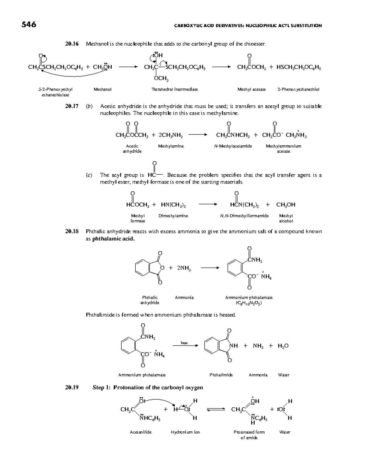 546 Organic Chemistry: Carboxylic Acid Derivatives & Nucleophilic Acyl ...