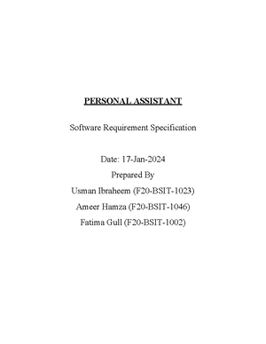 Software Requirements Specificatio final - Software Requirements Specification (SRS) Document ...