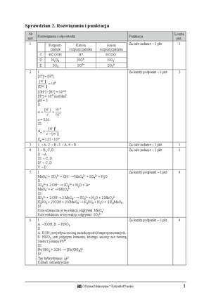 Berylowce: Właściwości i Reakcje Chemiczne - Notatka do Chemii - Studocu
