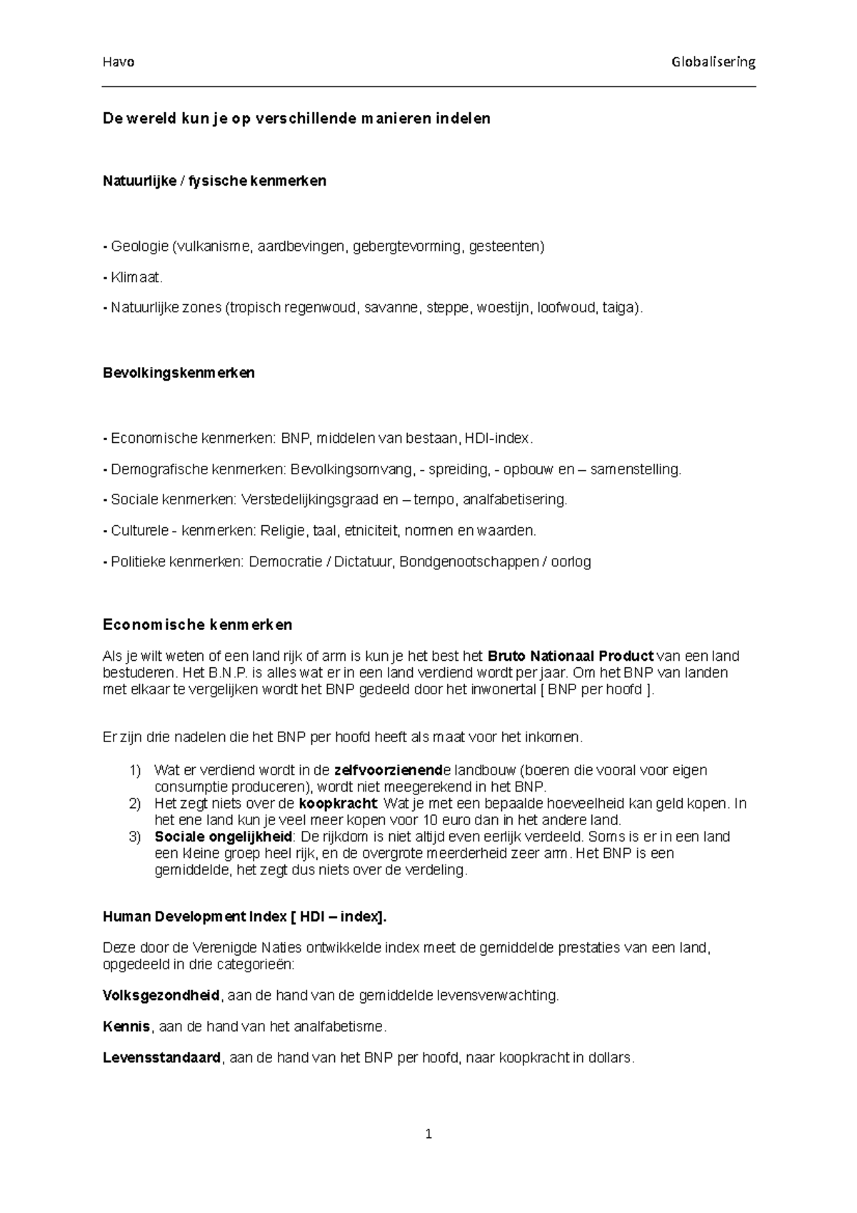 Samenvatting Arm en Rijk: Kenmerken van Ongelijkheid en Ontwikkeling ...