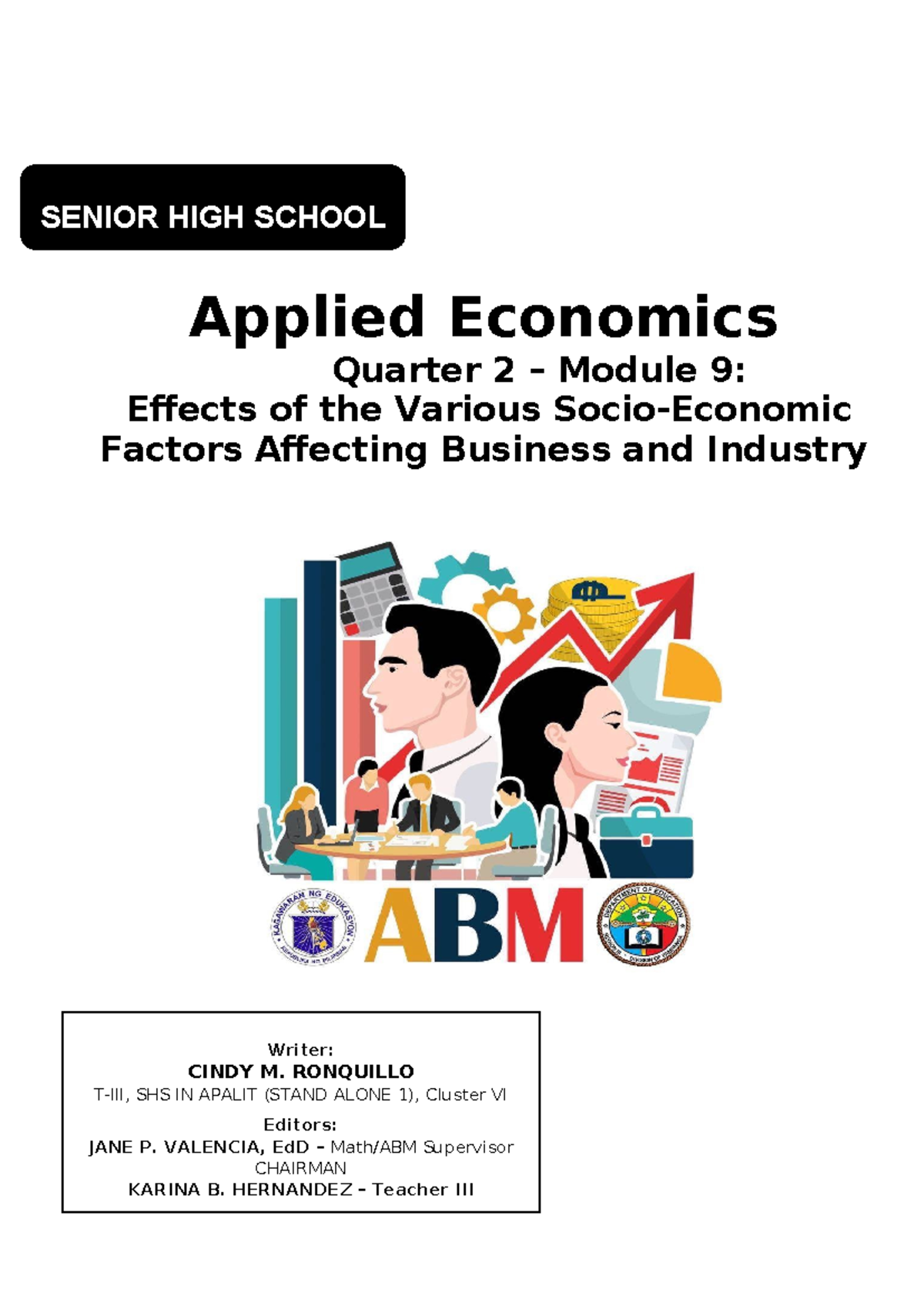 Applied Economics SHS Q2 Module 9: Factors Impacting Business ...