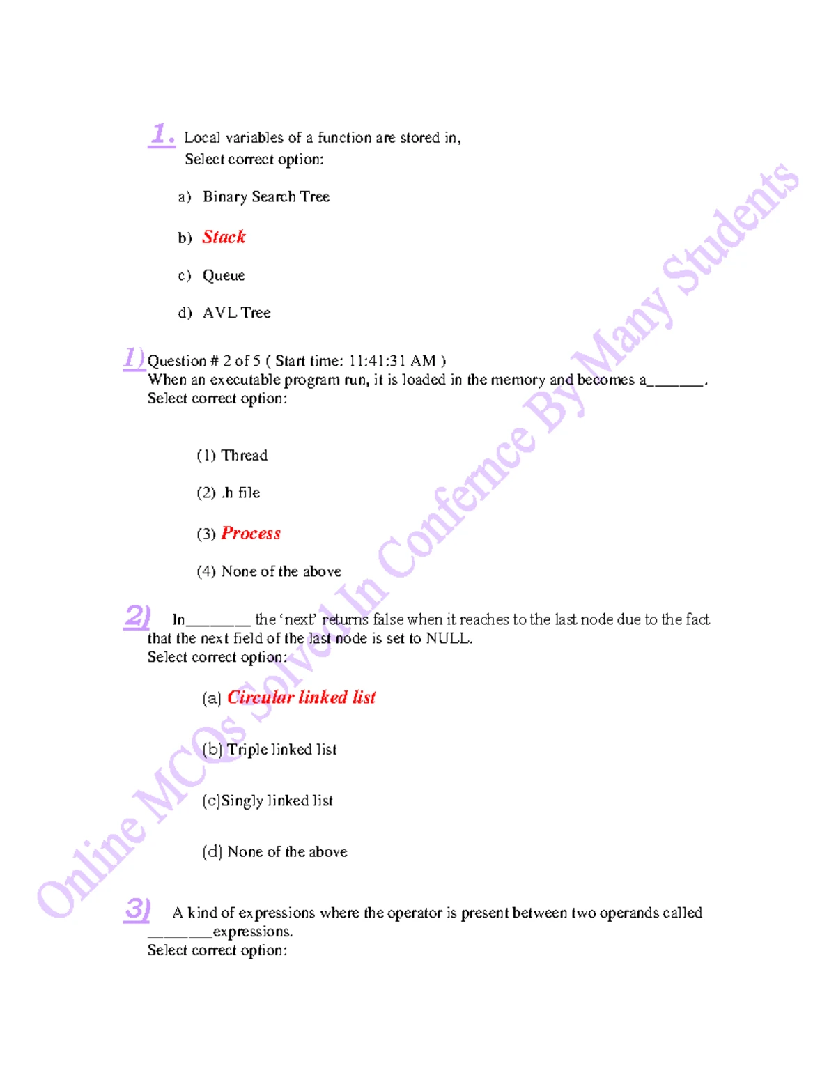 Spring 2025 CS301 P1 Assignment 01: Data Structure Solutions - Studocu